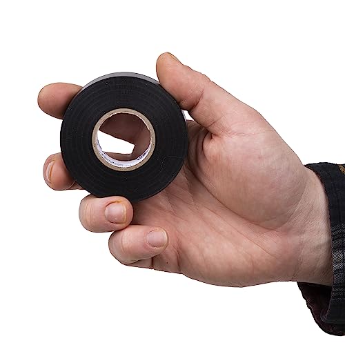Duck Brand Economy Electrical Tape, 3/4-Inch by 60 Feet, Single Roll, Black (282289)
