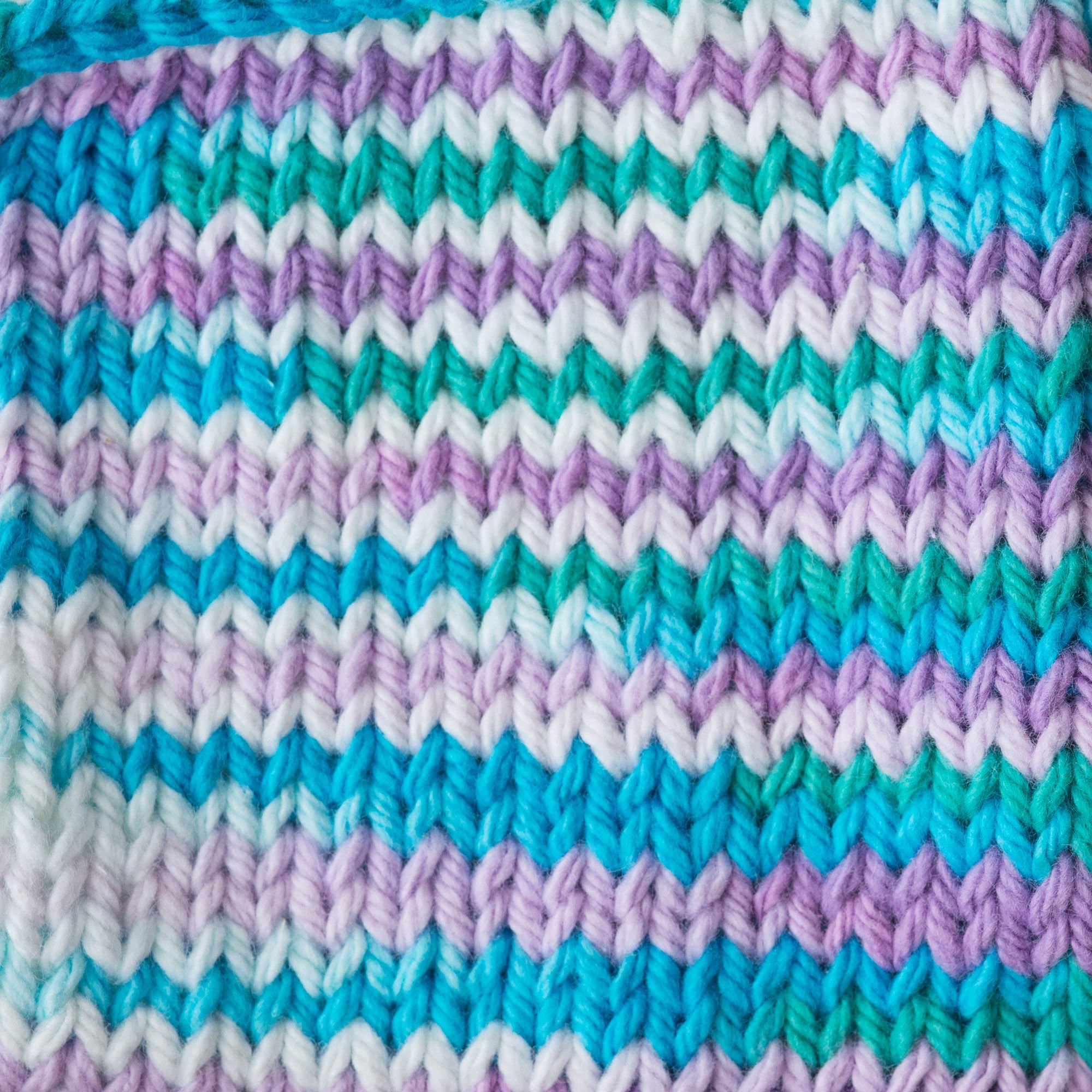 Lily Sugar'n Cream Super Size Ombres Yarn, 3 oz, Beach Ball Blue, 1 Ball