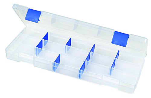 Flambeau 3009 Tuff Tainer See-Through Storage Box, 3 Fixed Compartments, 9 Zerust Dividers