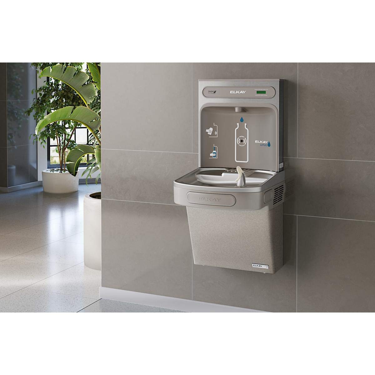 Elkay EZSG8WSLK Bottle Filling Station, Light Gray Granite