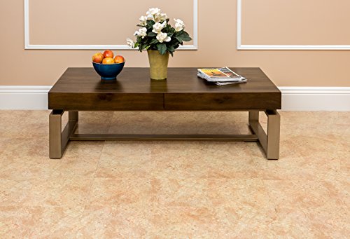 Nexus Self Adhesive 12-Inch Vinyl Floor Tiles, 20 Tiles - 12" x 12", Ancient Beige Mosaic Pattern - Peel & Stick, DIY Flooring for Kitchen, Dining Room, Bedrooms & Bathrooms by Achim Home Decor