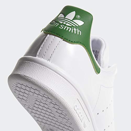 adidas Originals mens Stan Smith Sneaker, Core White/Core White/Green, 8 US