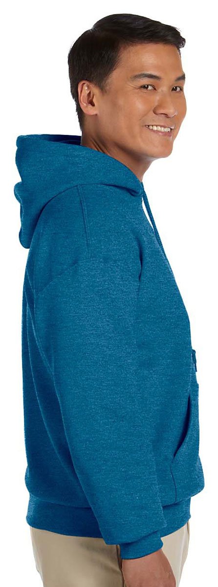 Gildan Heavyweight Blend Hooded Sweatshirt in Dark Chocolate - Large