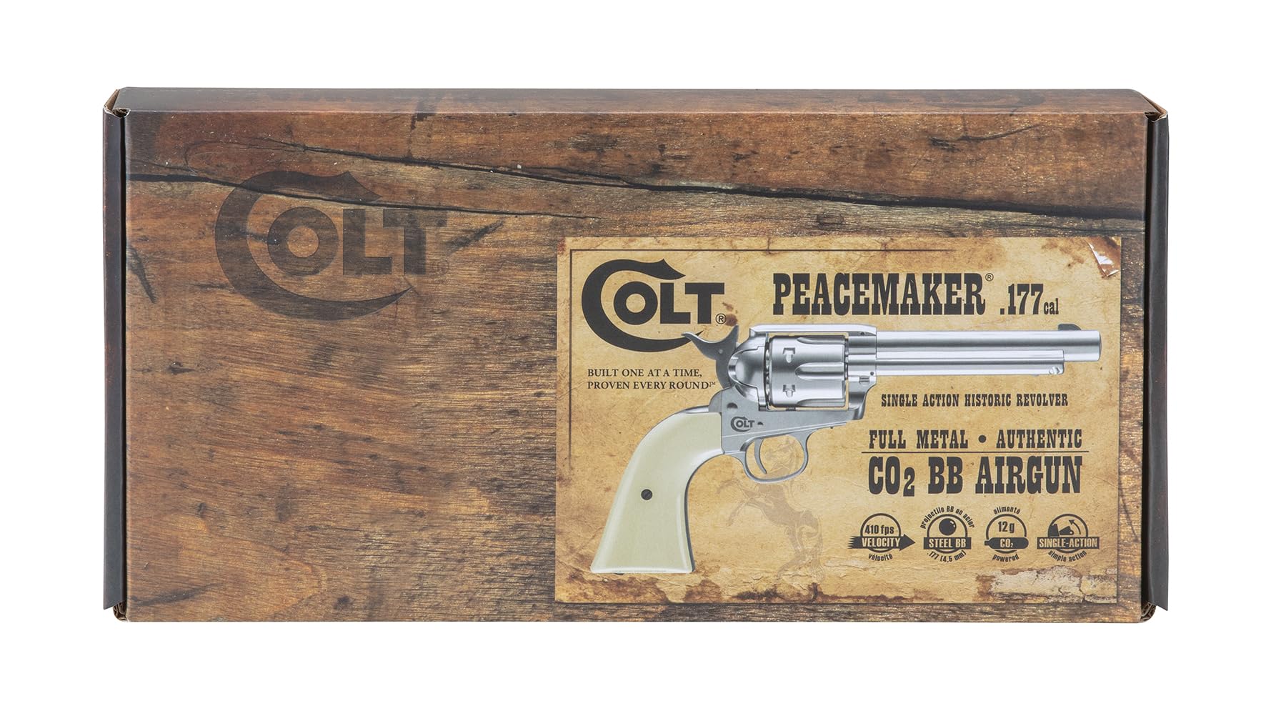 Umarex Colt Peacemaker Revolver Single Action Army Six-Shooter .177 Caliber Air Pistol, BB Gun