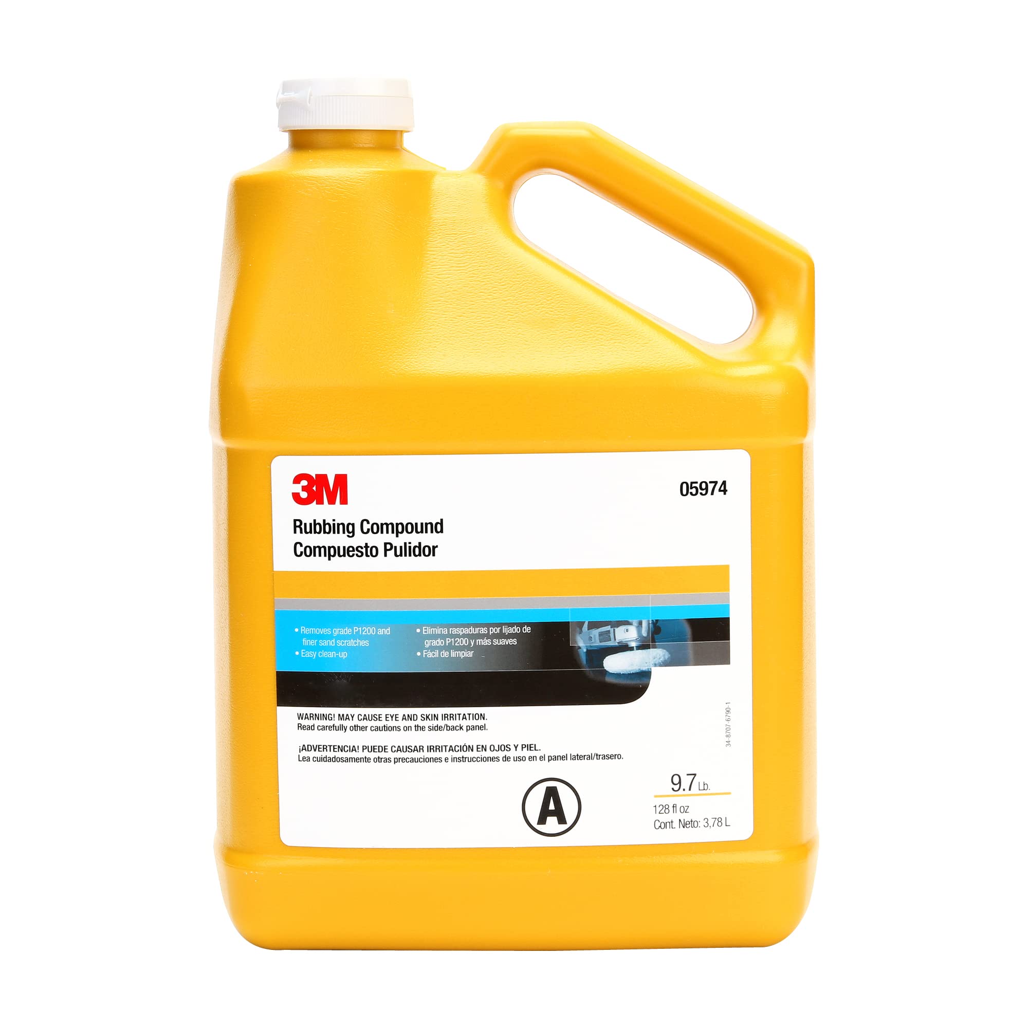 3M Rubbing Compound, 05974, Liquid Formula, 1 gal (3.78L)
