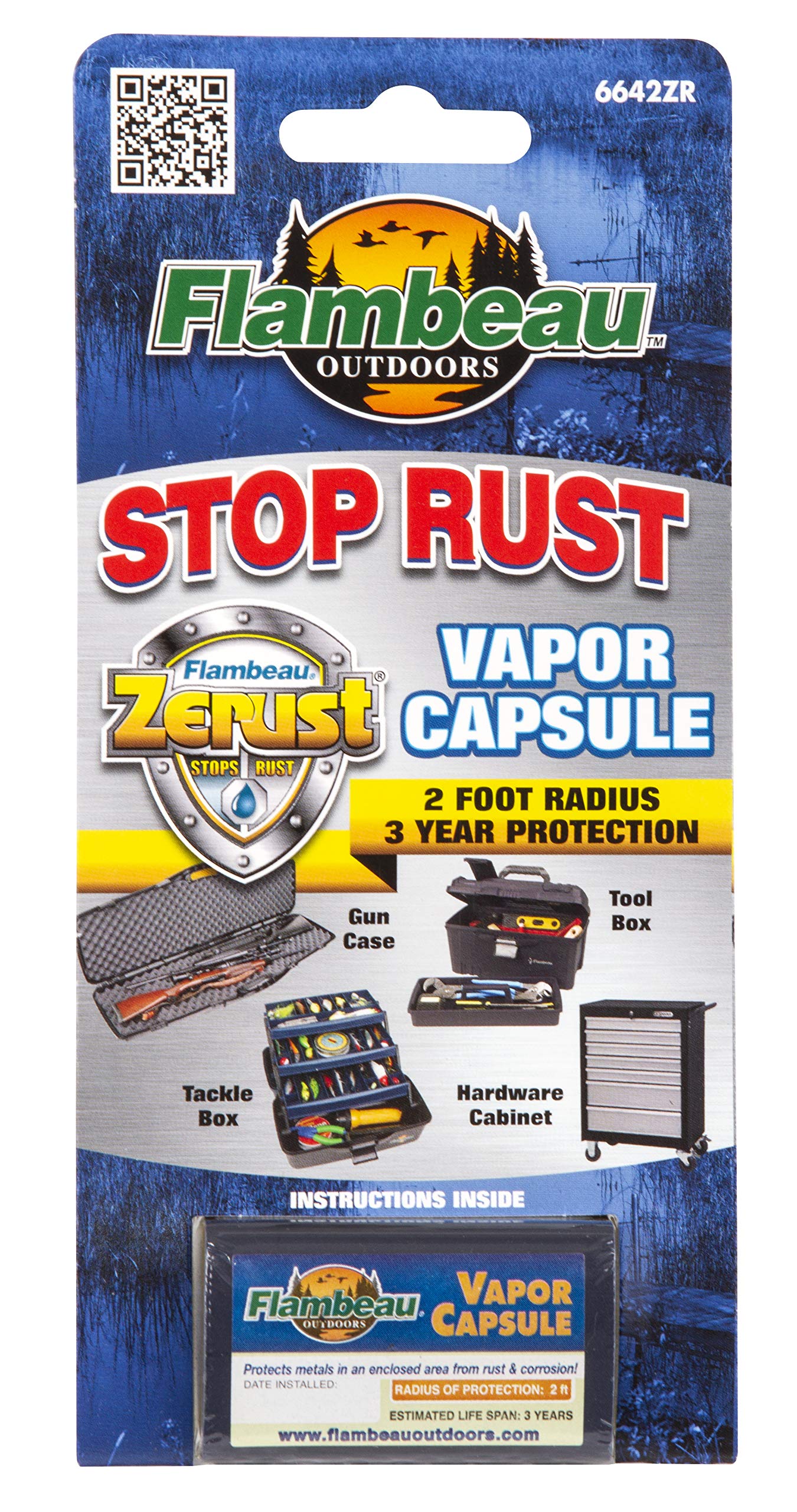 Flambeau Outdoors Flam Zerust Capsule Inhibits Rust - 6642ZR