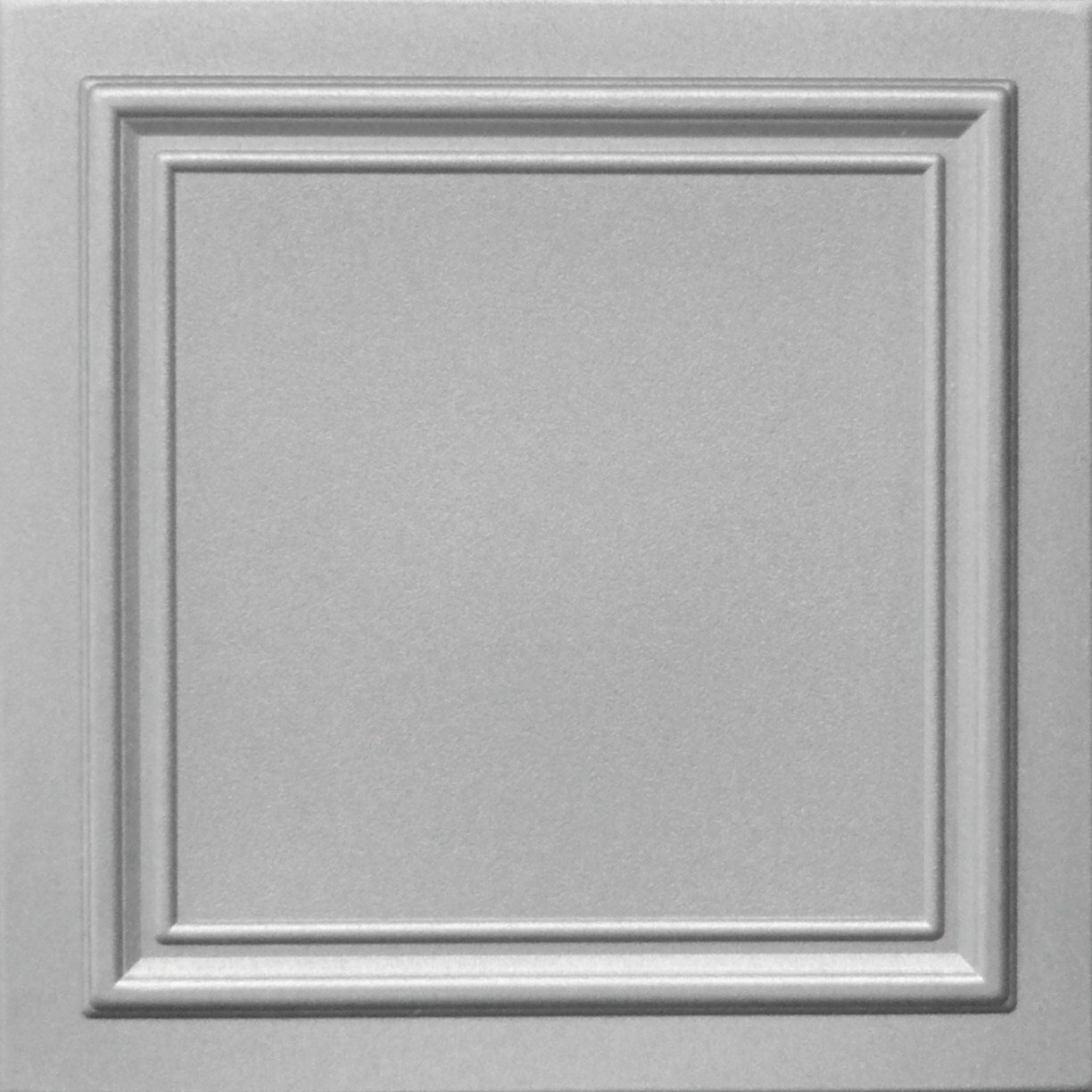 Euro-Deco Ceilings, Inc. R24S Silver 20x20 Amazing Styrofoam Tin Look Ceiling Tiles Easy to Glue up on Any Type of Surface