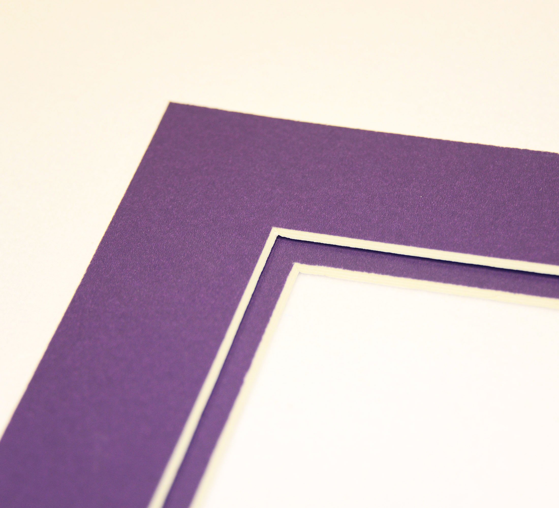 topseller100, Pack of 10 PURPLE 8x10 Picture Mats Matting with White Core Bevel Cut for 5x7 Pictures