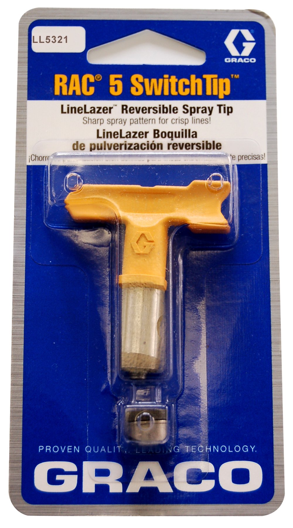 Graco #LL5-321 LineLazer RAC 5 SwitchTip - 0.021 inches (orifice size) - for 4 inch Line Width - LL5321