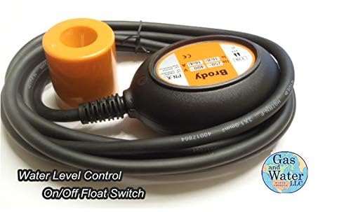 BRODY Automatic Float Switch Water Tank Level Sensor on/Off Control with 10' Cable Sump Pump