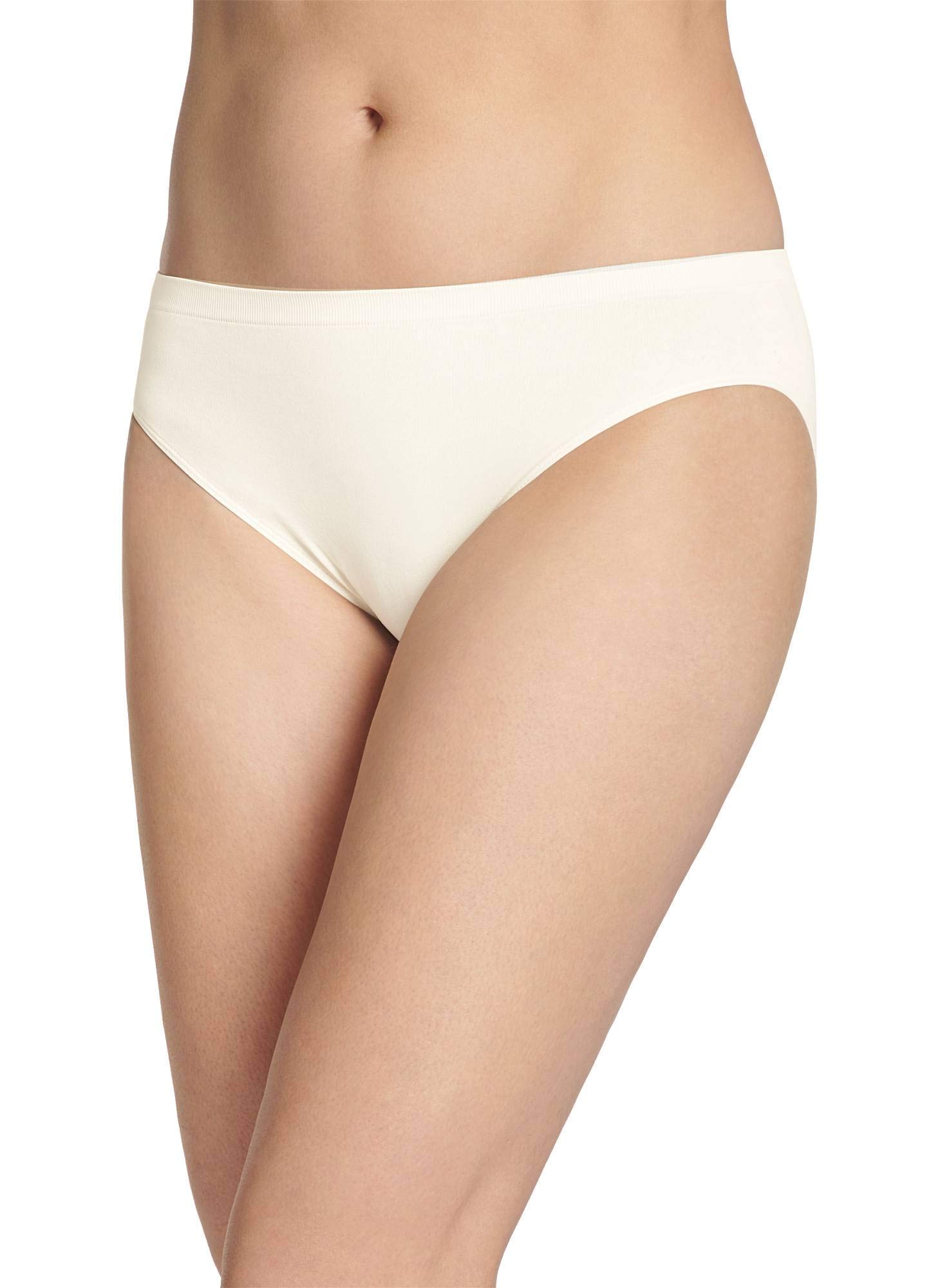 Jockey For Her Comfies 3-pk. Hi-Cut Panties 3326 IVORY/BLACK/WHITE 8