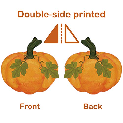 Ivenf Thanksgiving Decorations, 31 ct Turkey Pumpkin Fall Leaves Hanging Swirls and Thankful Banner, Maple Leaves Home Fireplace Decor Autumn Theme Party Supplies