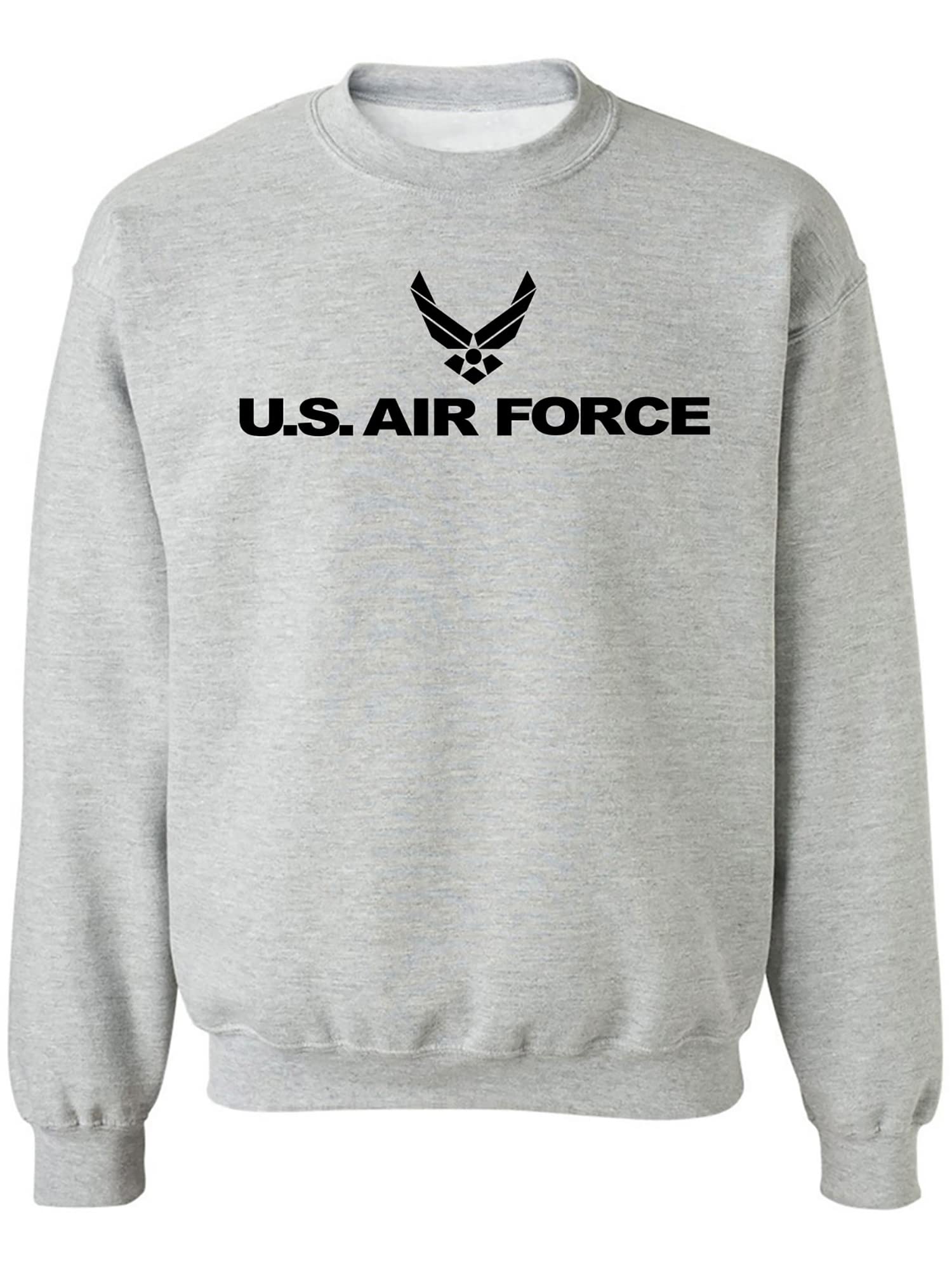 zerogravitee Air Force - Military Style Crewneck Sweatshirt in Gray - Medium