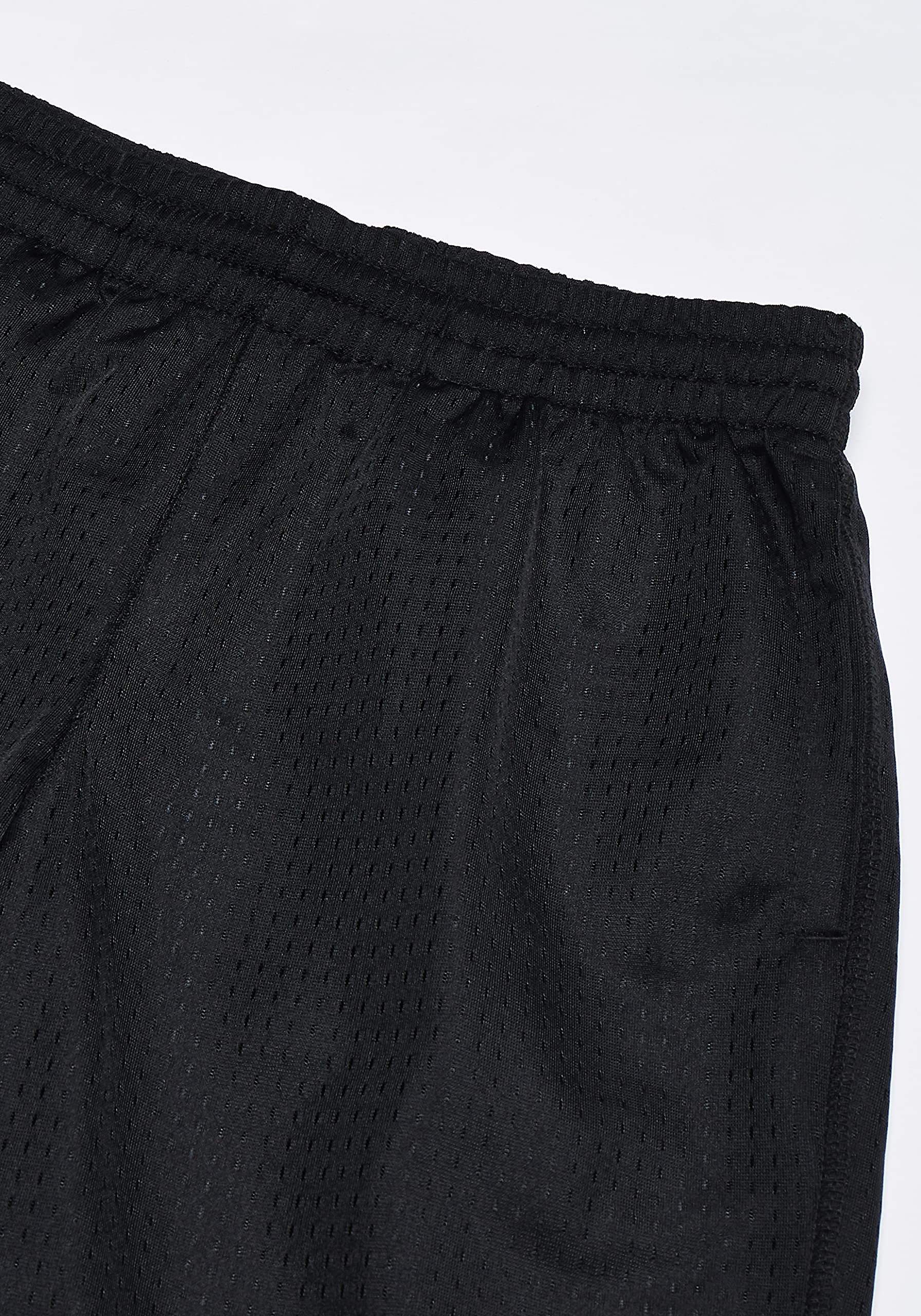 NIKE Boys Air Jordan Mesh Athletic Shorts (Medium, Black)
