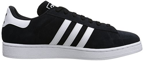 adidas Originals Men's Campus Fashion Sneaker,Black/White/Black,4.5 M US