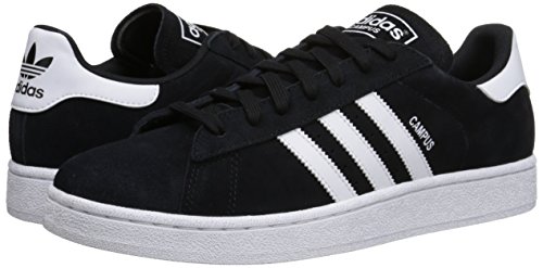 adidas Originals Men's Campus Fashion Sneaker,Black/White/Black,4.5 M US