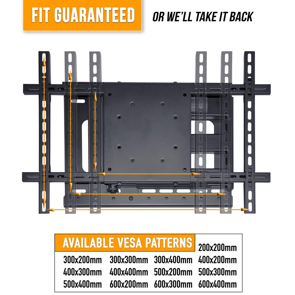 Aeon Stands and Mounts 40200 full motion TV wall mount with 28" Extension (Black)