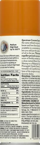 Spectrum Naturals Coconut Spray Oil, 6 fl oz