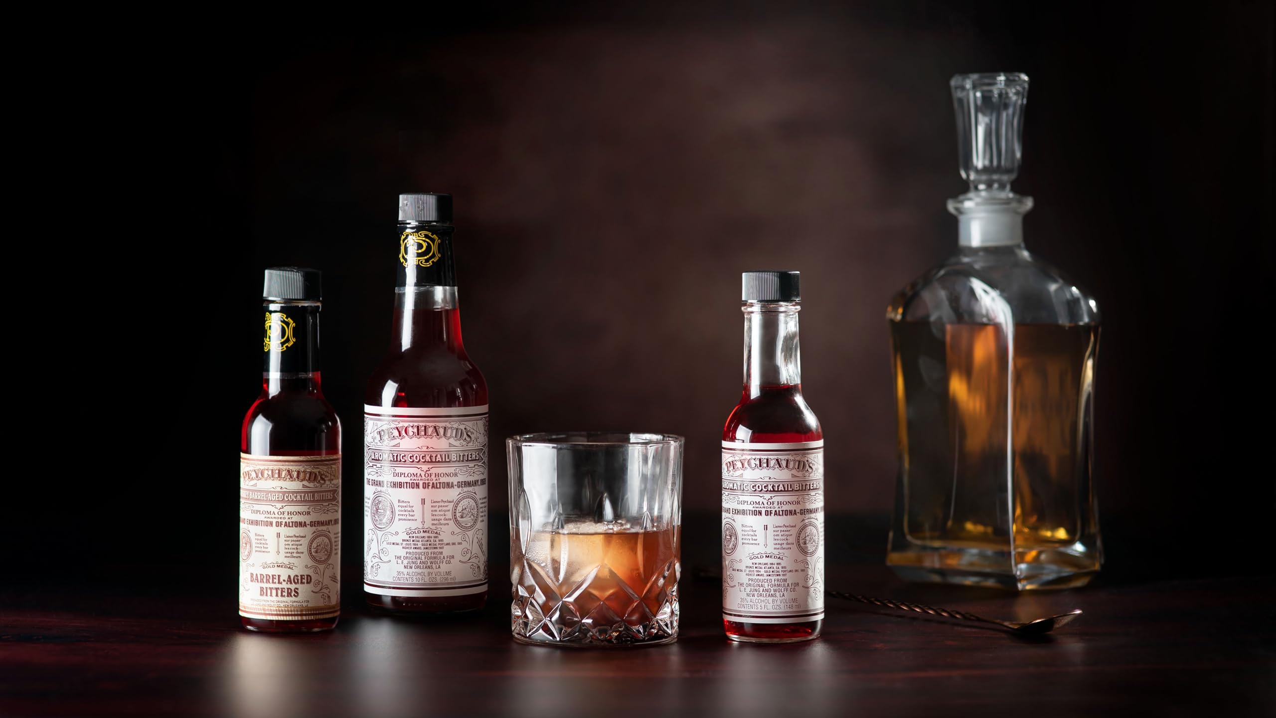 PEYCHAUD'S | Aromatic Cocktail Bitters | Premier, Gold Medal | 35% by Volume (5oz)