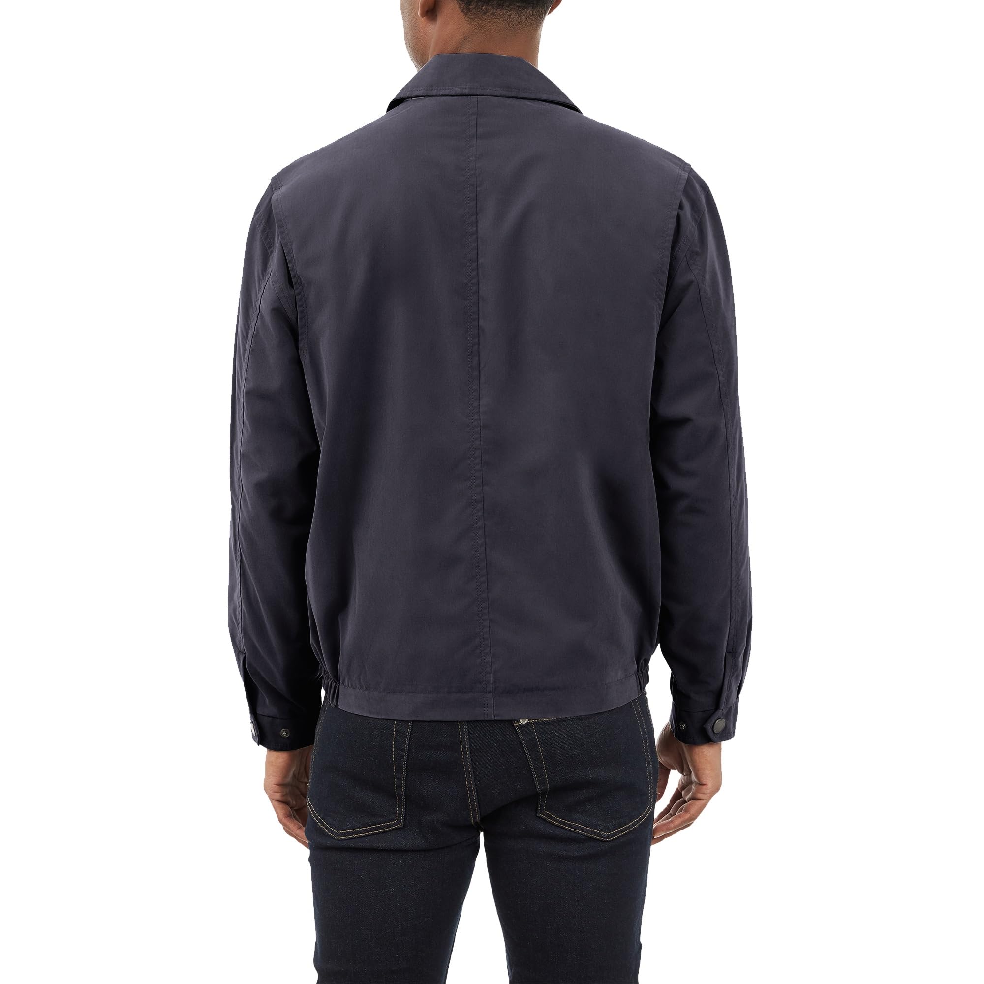 London Fog Men's Auburn Zip-Front Golf Jacket (Regular & Big-Tall Sizes), Navy, Large