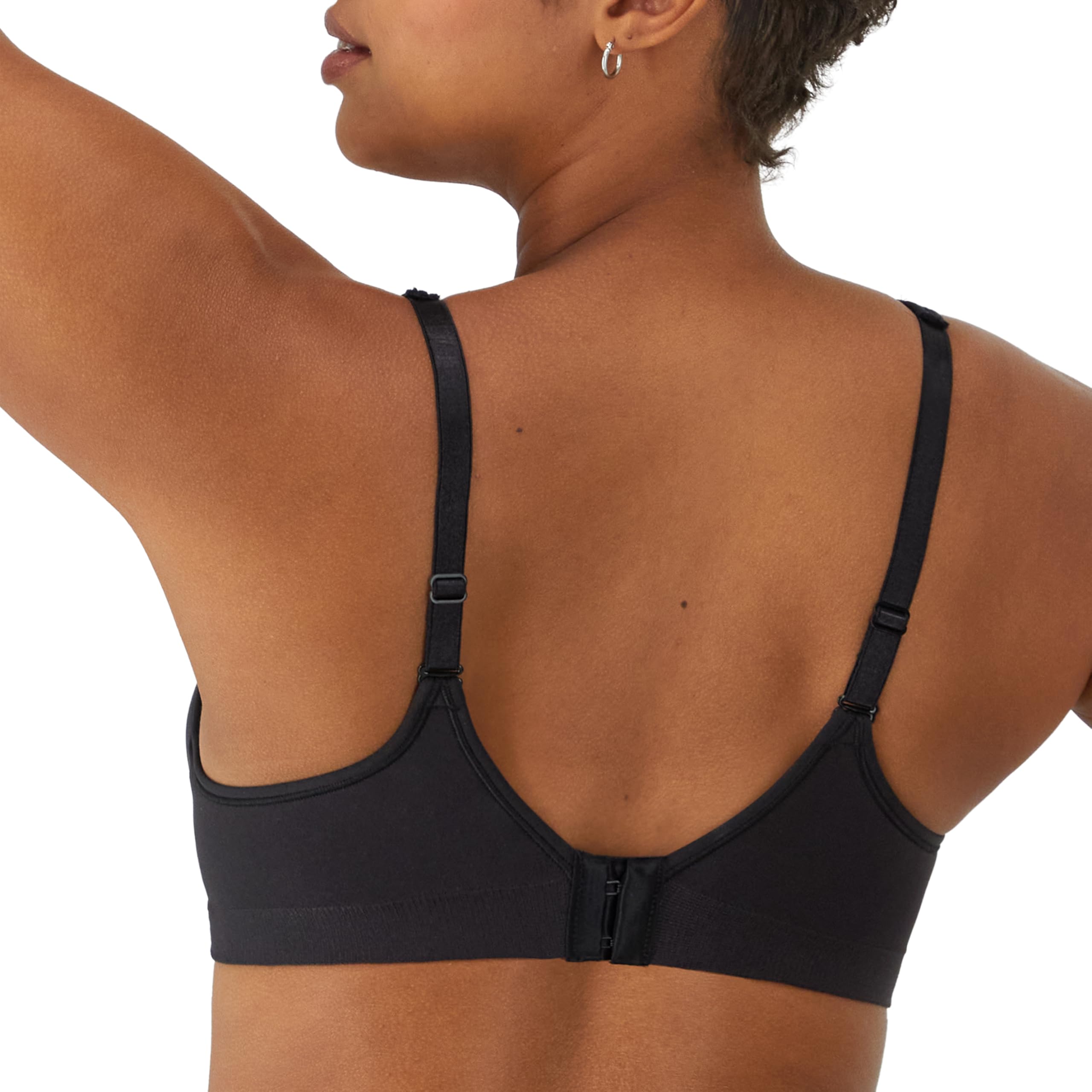 Bali Women's Comfort Revolution Wire Free Bra,Black,40D