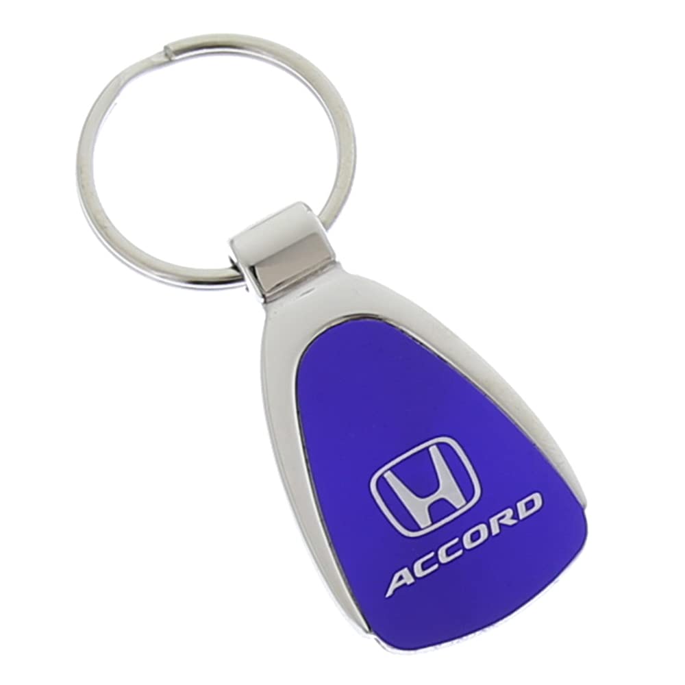 Au-TOMOTIVE GOLD Tear Drop Key Chain for Honda Accord (Blue)