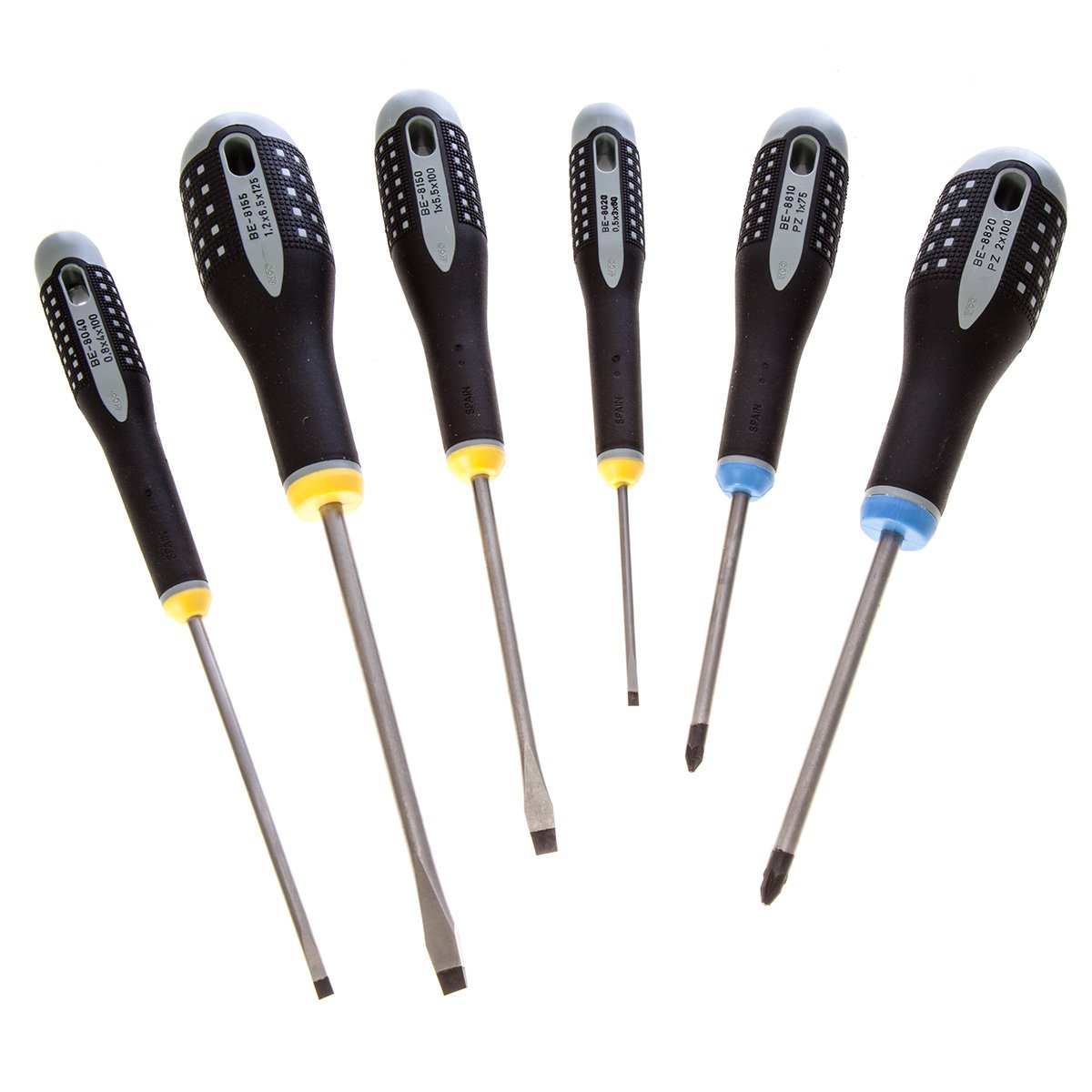 Bahco 9882 BE-9882 Slot/Pozi Ergo Screwdriver Set (6 Pieces)