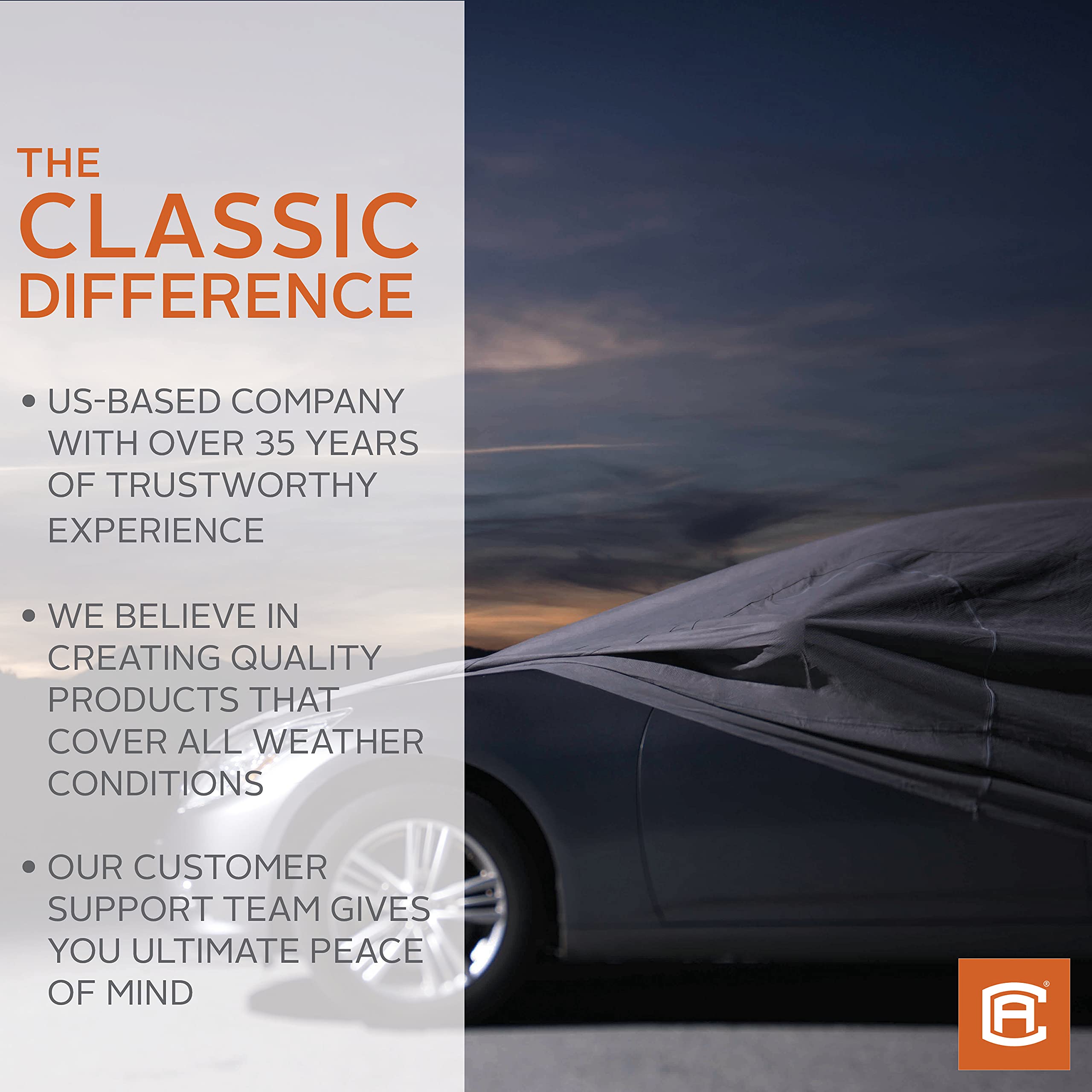 Classic Accessories Over Drive PolyPRO 1 SUV and Crew Cab Pickup Cover, Fits SUVs and pickups 19' - 21' L