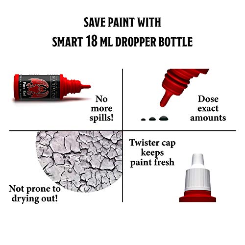 Grinning Gargoyle - Sci-Fi Paint Set - Acrylic Paints for Miniatures - 20x Assorted 18ml Colours with a Paint Brush - Army Painter Warpaints for Painting Space Marine and Aliens Figures (Starter)