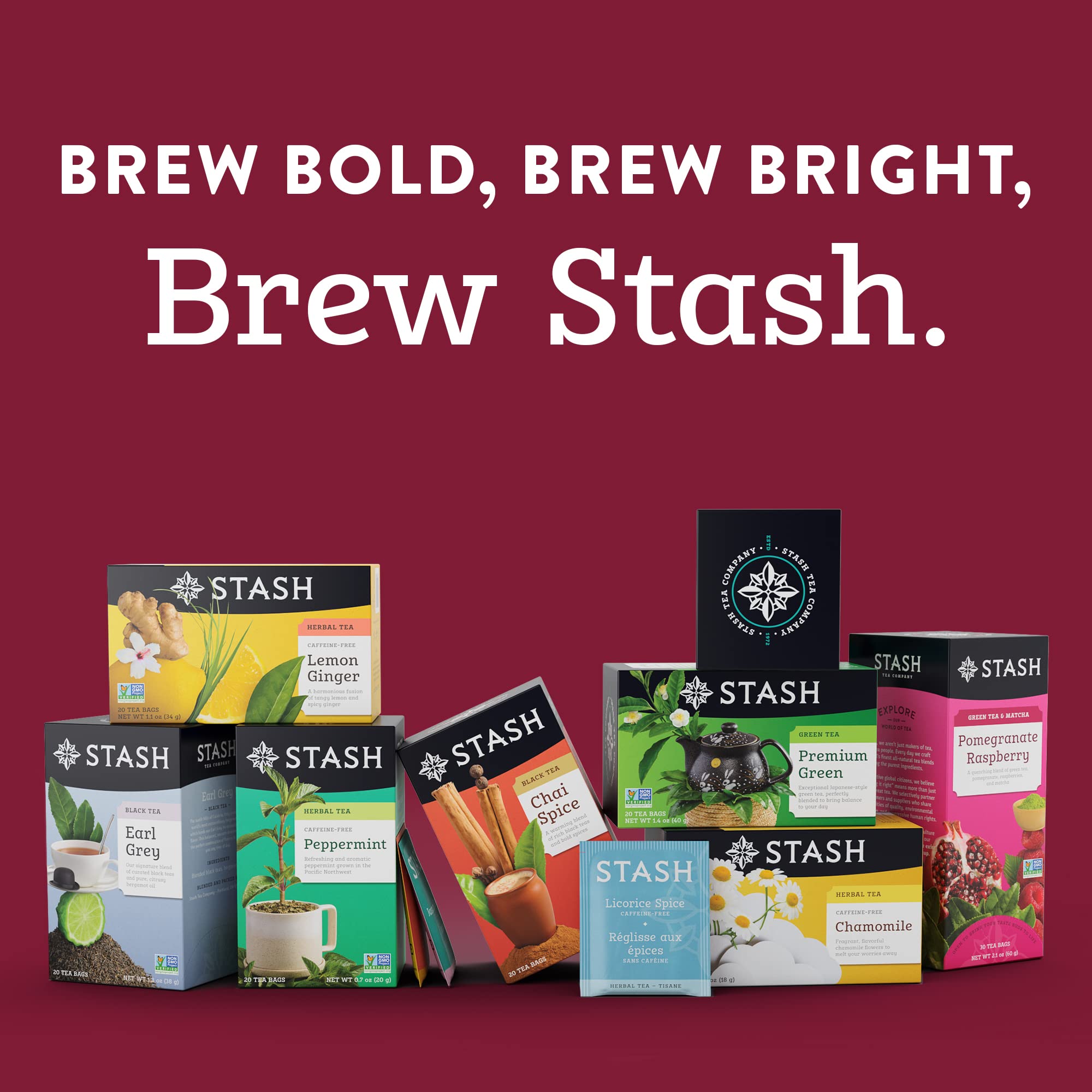 Stash Tea Orange Spice Black Tea, Box of 100 Tea Bags in Foil (Packaging May Vary)