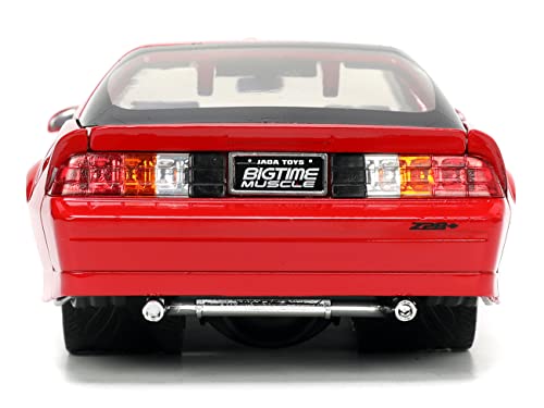 1985 Chevy Camaro Red with Black Stripes Bigtime Muscle Series 1/24 Diecast Model Car by Jada 34196