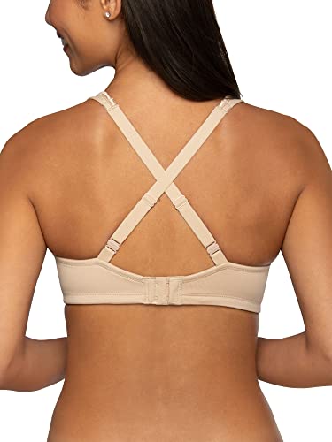 Vanity Fair Women's Body Caress Full Coverage Wirefree Bra 72335, Damask Neutral, 42B