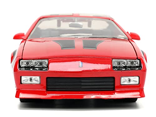 1985 Chevy Camaro Red with Black Stripes Bigtime Muscle Series 1/24 Diecast Model Car by Jada 34196