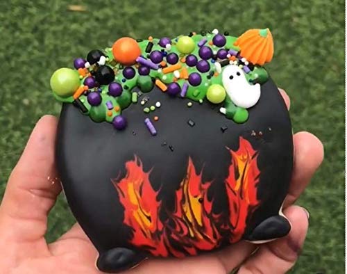 Halloween Witch Cauldron Cookie Cutter 3.5" Made in USA by Ann Clark