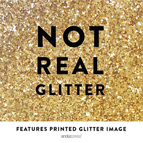 Andaz Press Graduation Party Signs, Glitzy Gold Glitter, 8.5x11-inch, The Tassle was Worth The Hassle, 1-Pack