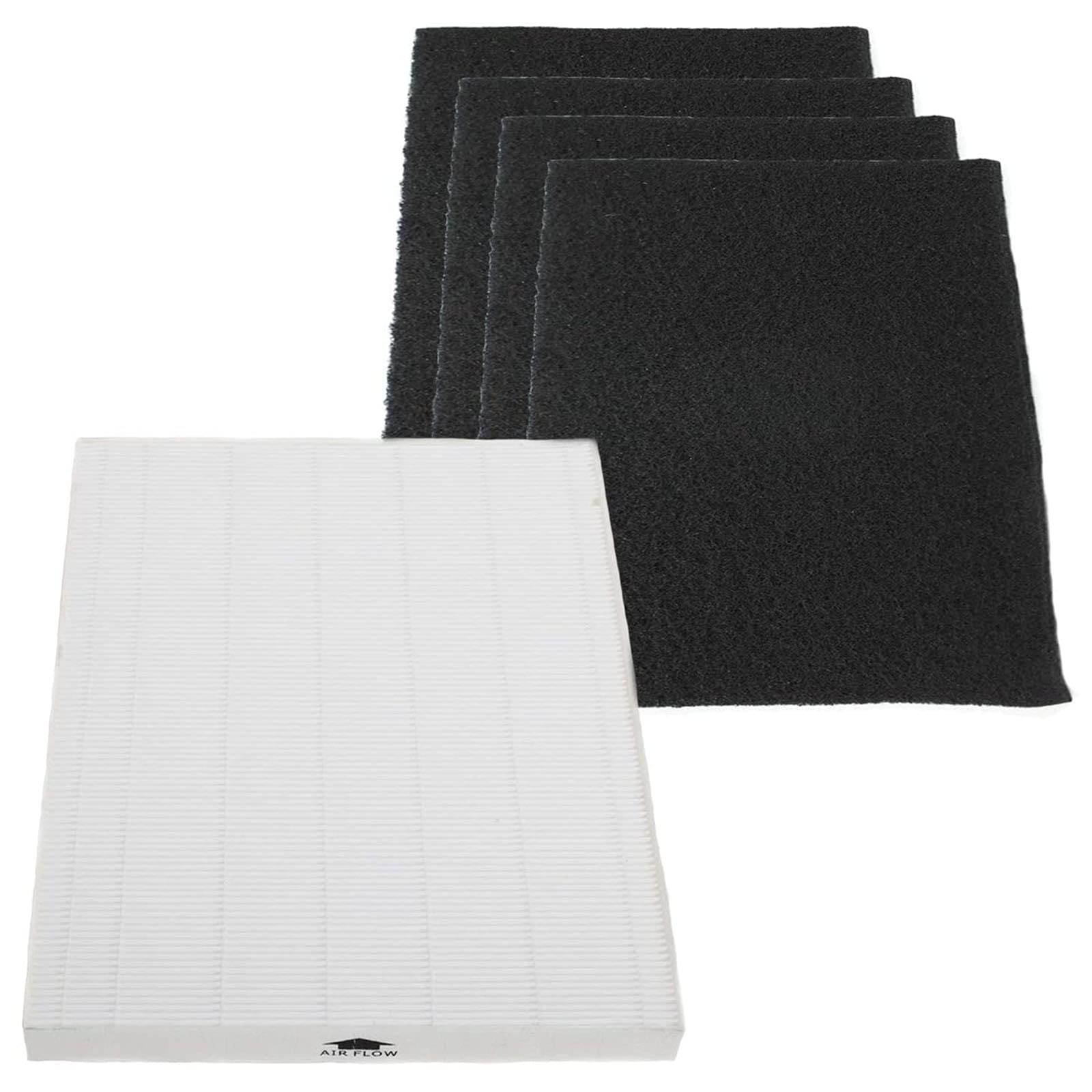 LifeSupplyUSA 2 Pack True HEPA Plus 8 Carbon Replacement Filters Compatible with Winix 115115, Compatible with Plasma Wave WAC5300, WAC5500, WAC6300, 5000, 5000b, 5300, 5500, 6300 & 9000