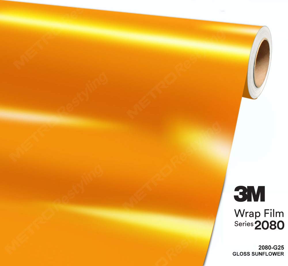 3M 2080 G25 GLOSS SUNFLOWER Car Wrap Vinyl Film