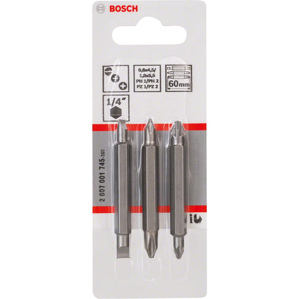 Bosch 2607001745 Double-Ended Bit Set (3-Piece)