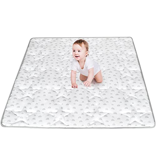 Baby Playpen Mat, 50x50 Play mat for playpen, Fit for TODALE and LIAMST Baby Playpen, Portable Baby Play Mat, Baby Crawling Mat, Non-Slip Foldable Floor Activity Mat