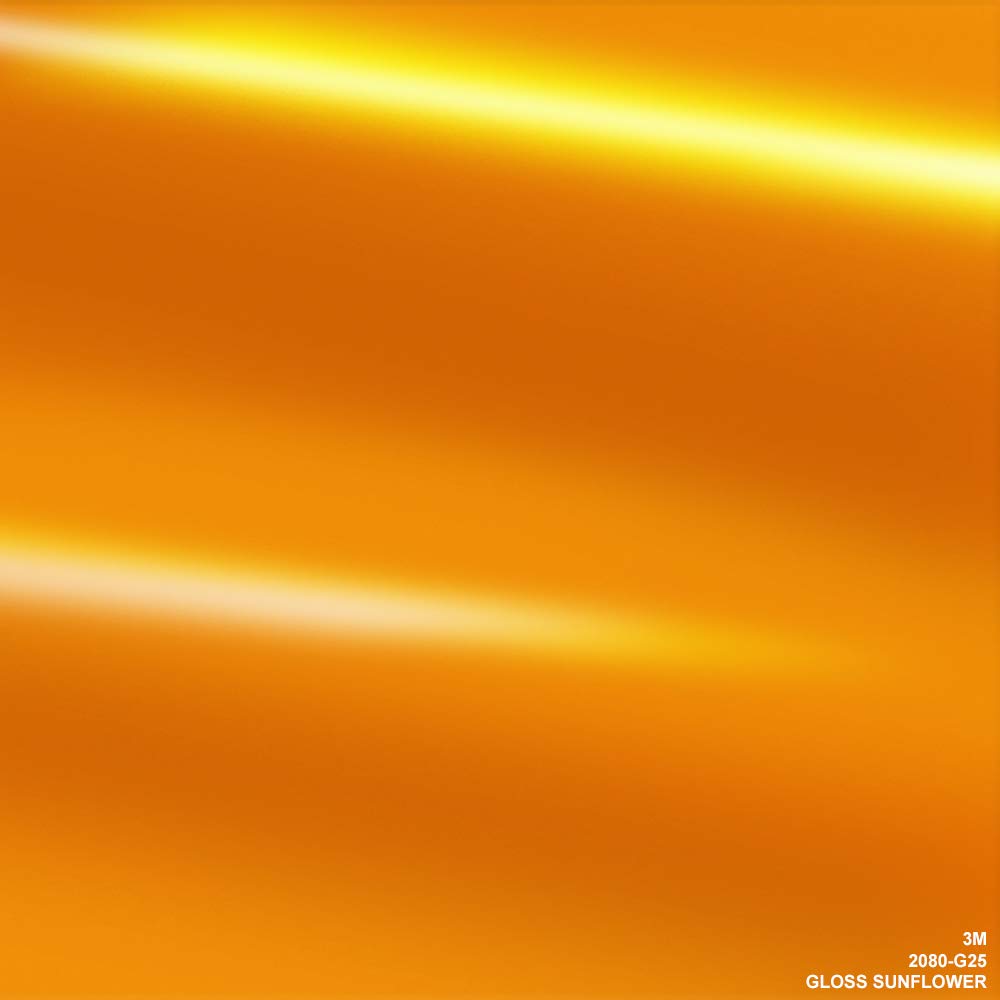 3M 2080 G25 GLOSS SUNFLOWER Car Wrap Vinyl Film