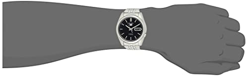 Seiko Men's SNK361 Stainless Steel Analog with Black Dial Watch