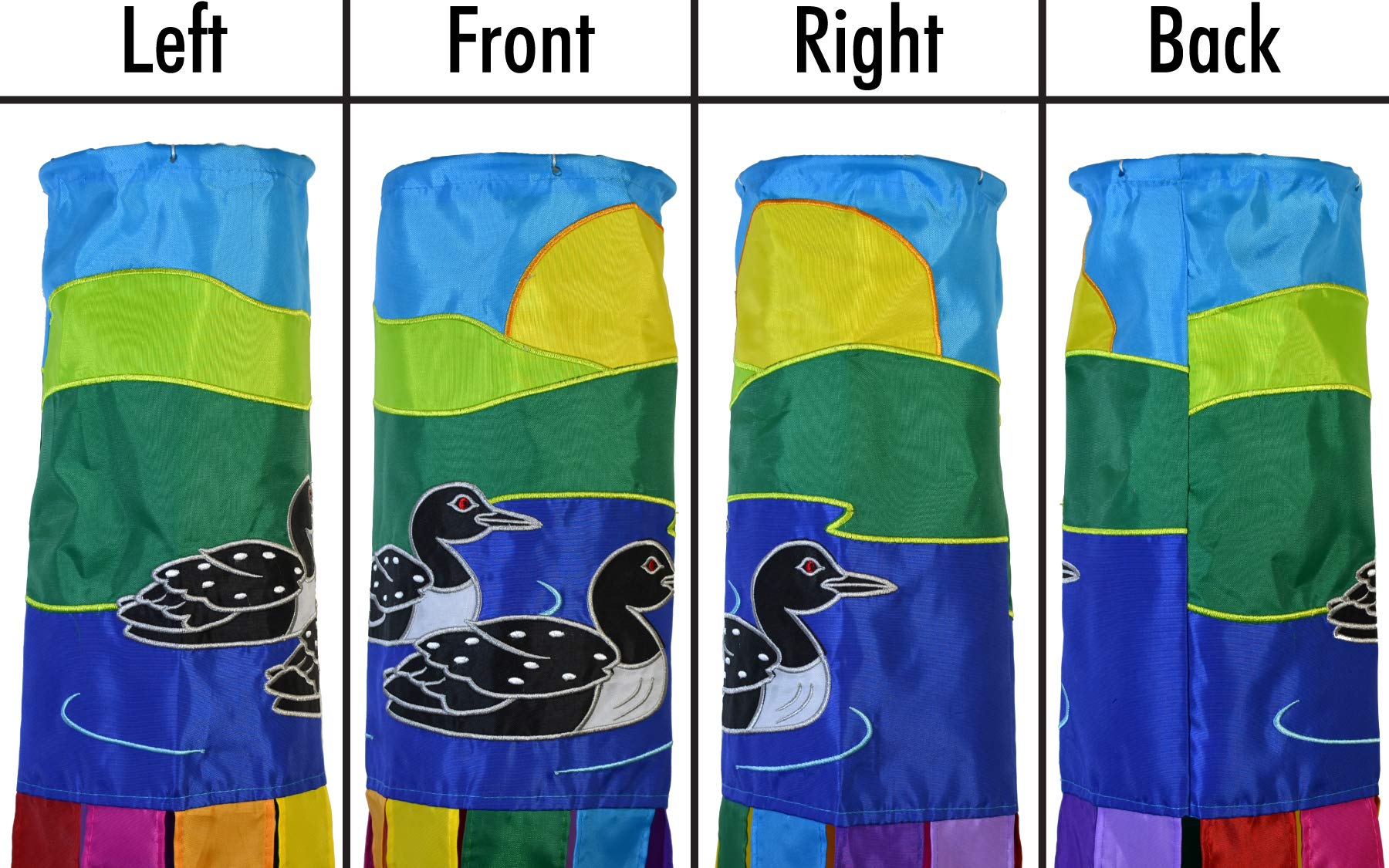 In the Breeze Pair of Loons Windsock, 40-Inch
