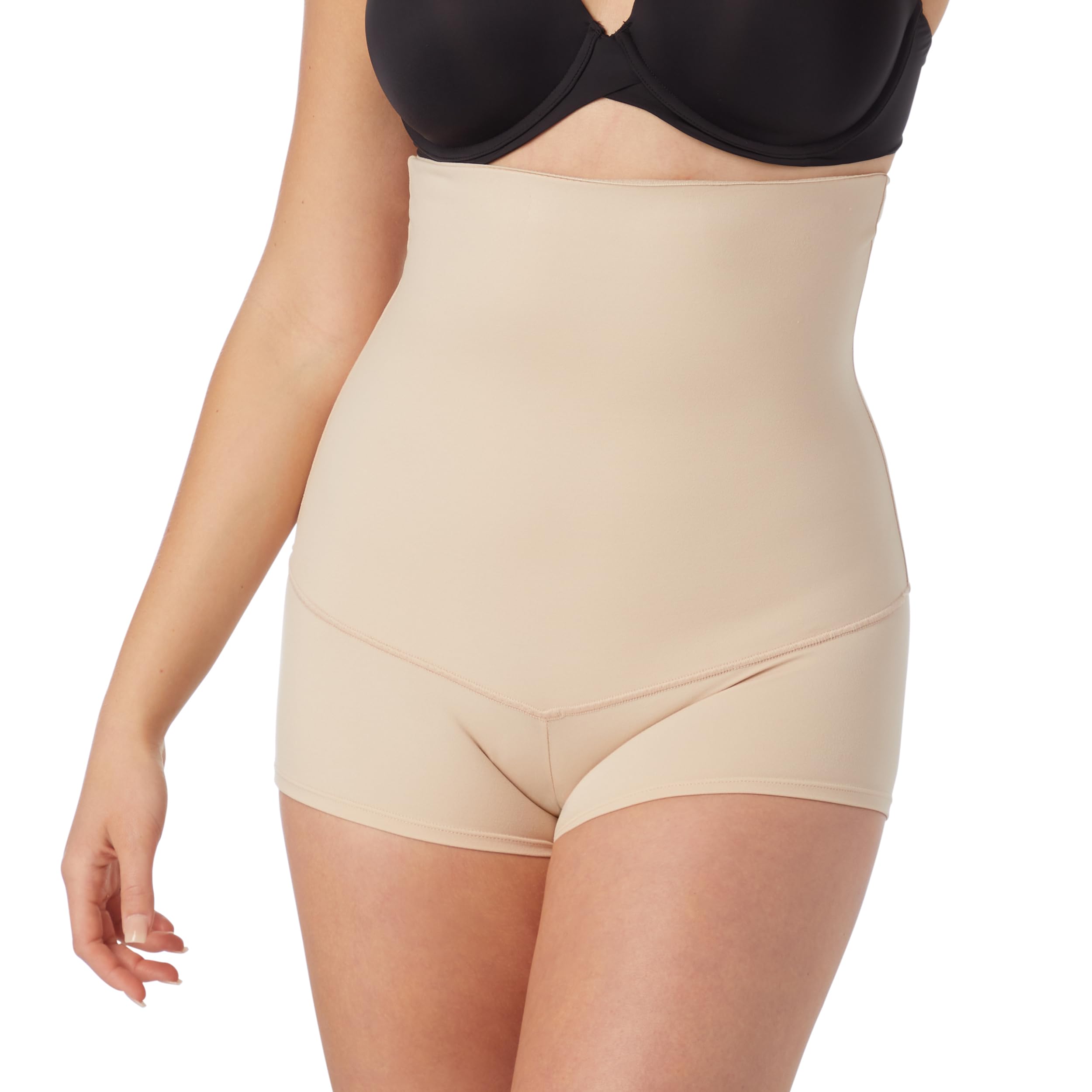 Maidenform Womens Minimizing Hi-waist Fajas Fl2107 Shapewear-briefs, Beige, X-Large US