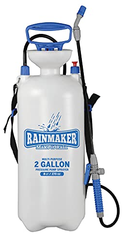 Rainmaker Multi-Purpose Pressure Pump Sprayer - For Home and Garden Applications, Easy-Pour No Mess Funnel Top, 2 Gallon