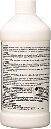Woodland Scenics Scenic Cement 16oz and Scenic Sprayer with Set of Make Your Day Paint Brushes