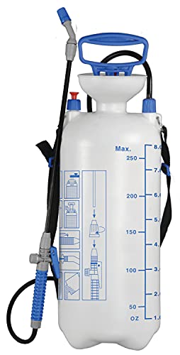 Rainmaker Multi-Purpose Pressure Pump Sprayer - For Home and Garden Applications, Easy-Pour No Mess Funnel Top, 2 Gallon