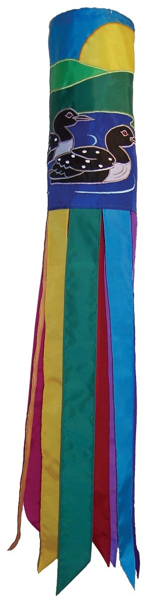 In the Breeze Pair of Loons Windsock, 40-Inch