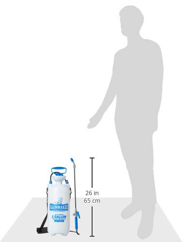 Rainmaker Multi-Purpose Pressure Pump Sprayer - For Home and Garden Applications, Easy-Pour No Mess Funnel Top, 2 Gallon