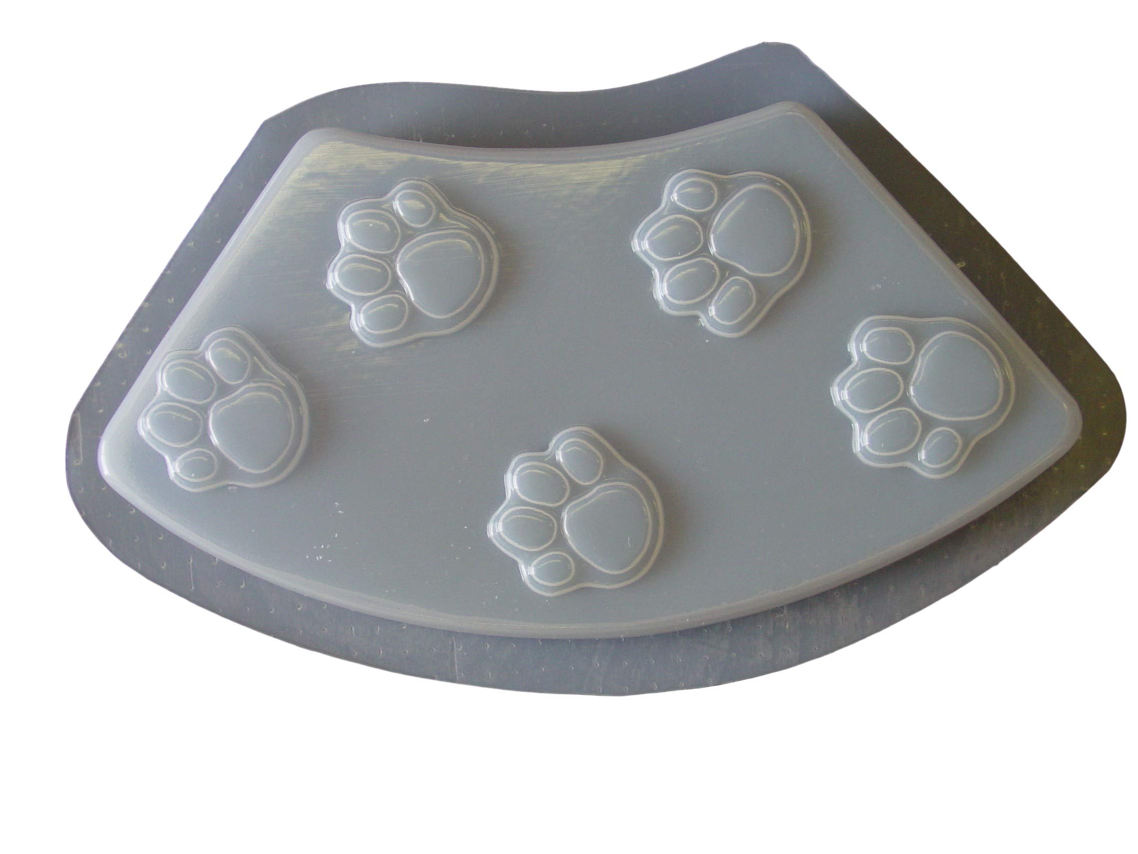 Paw Print Curve Border Edging Plastic Craft Mold use with Concrete or Cement to Make Your own Stones 5025