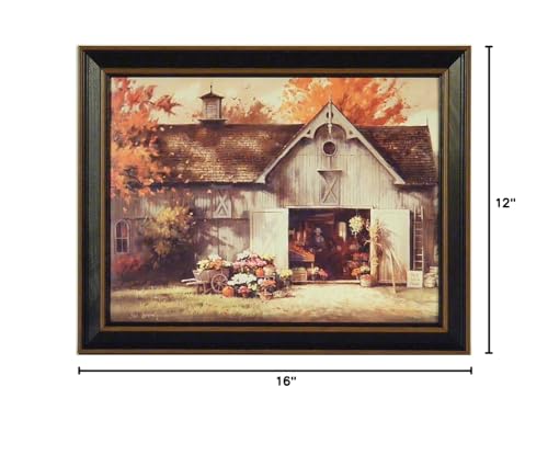 Pick Your Own by Paul Landry 15x19 Flowers Barn Country Primitive Art Print Wall Décor Framed Picture